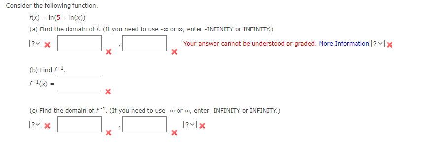 Consider the following function. f(x)=ln(5+ln(x)) (a) | Chegg.com