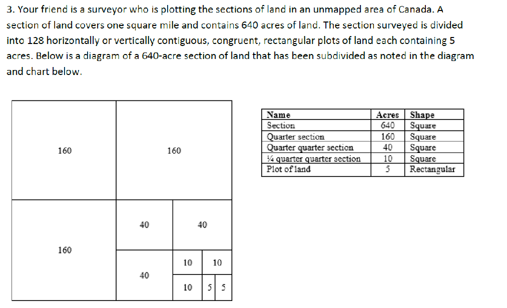 Solved 3. Your friend is a surveyor who is plotting the | Chegg.com