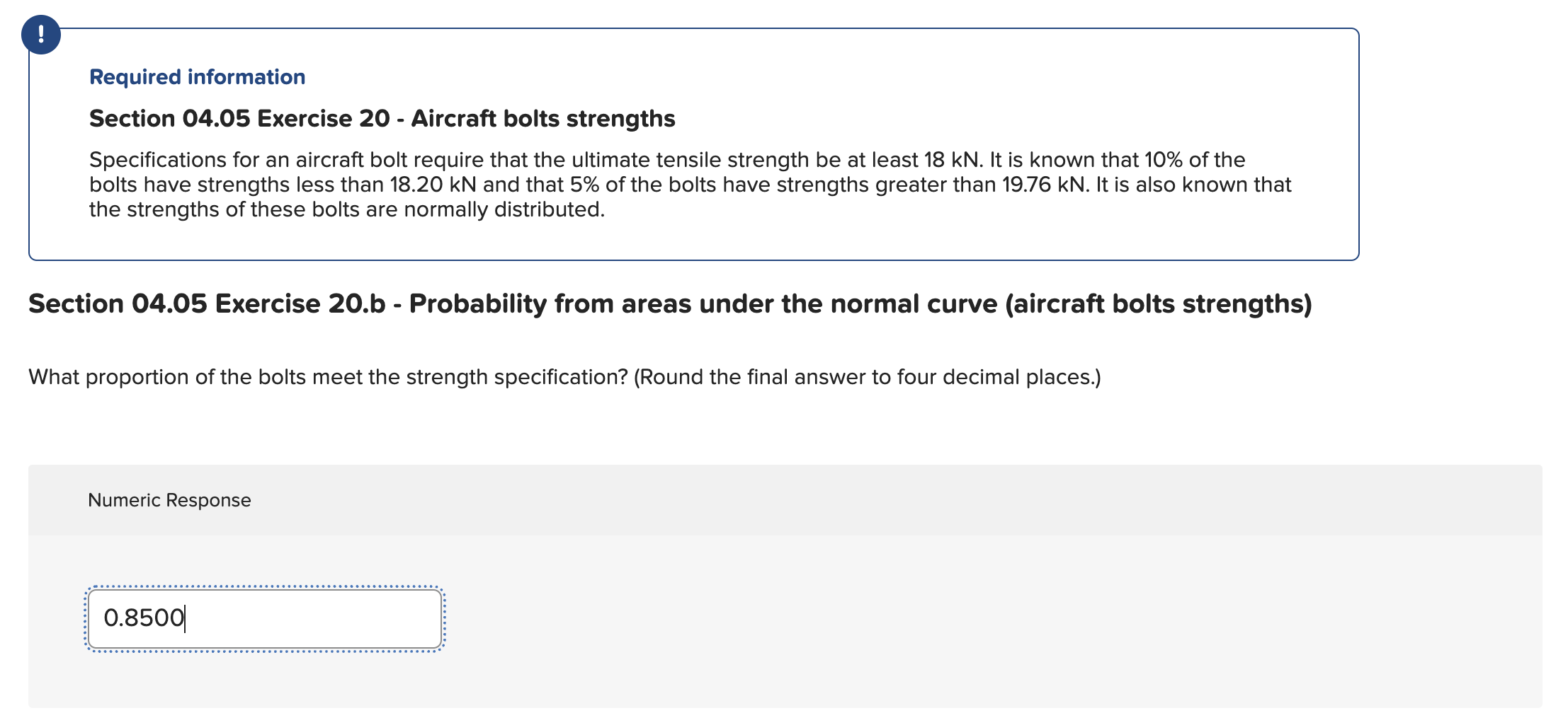 Solved Required information Section 04.05 Exercise 04 - | Chegg.com