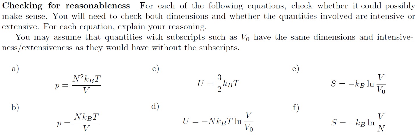 Solved Checking for reasonableness For each of the following | Chegg.com