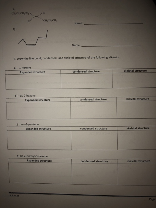 Cis 2 Hexene Structure