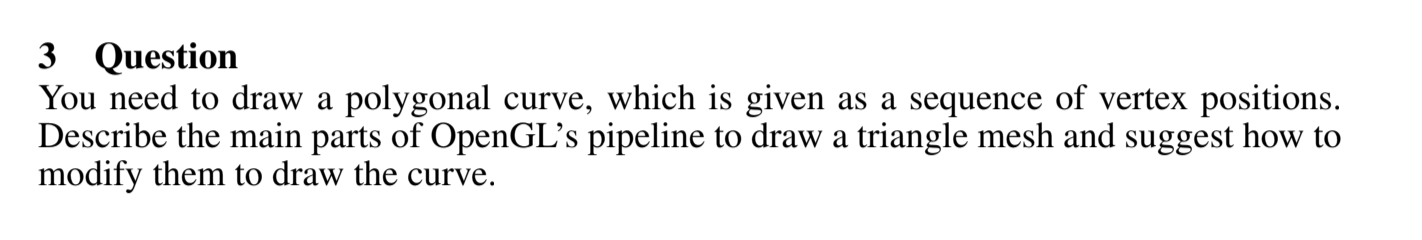 3 Question You need to draw a polygonal curve, which | Chegg.com