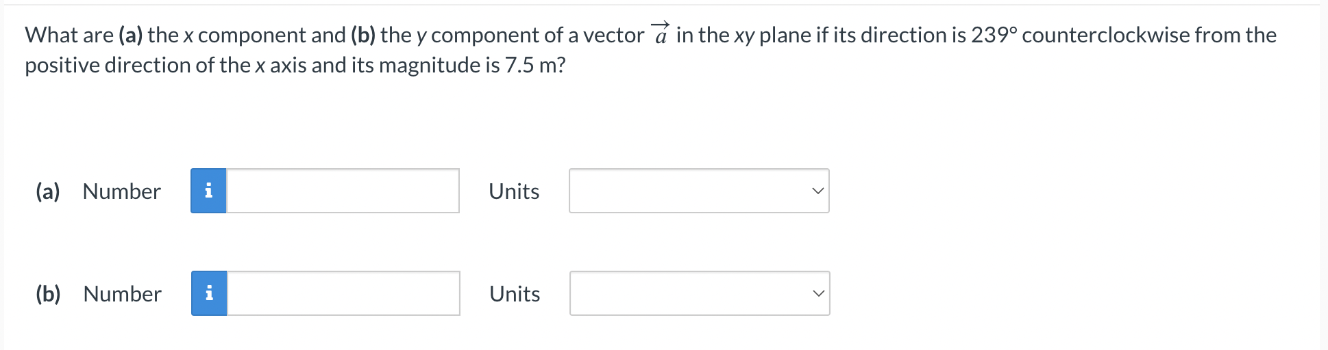 Solved What are (a) the x component and (b) the y component | Chegg.com