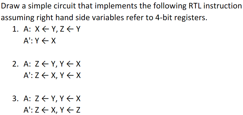 Solved Draw a simple circuit that implements the following | Chegg.com
