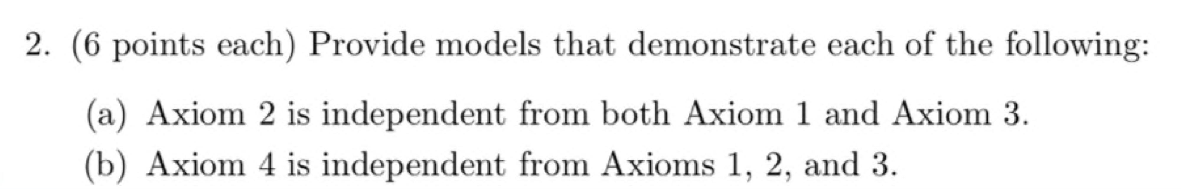 Solved Part I: Chapter 4 Recall: The Axioms of a Plane | Chegg.com