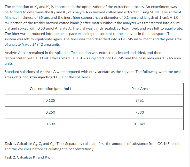 Solved Task 1. Calculate Cg, Cf and Cs. (Tips: Separately | Chegg.com
