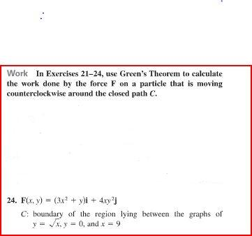 Solved Work In Exercises 21-24, use Green's Theorem to | Chegg.com