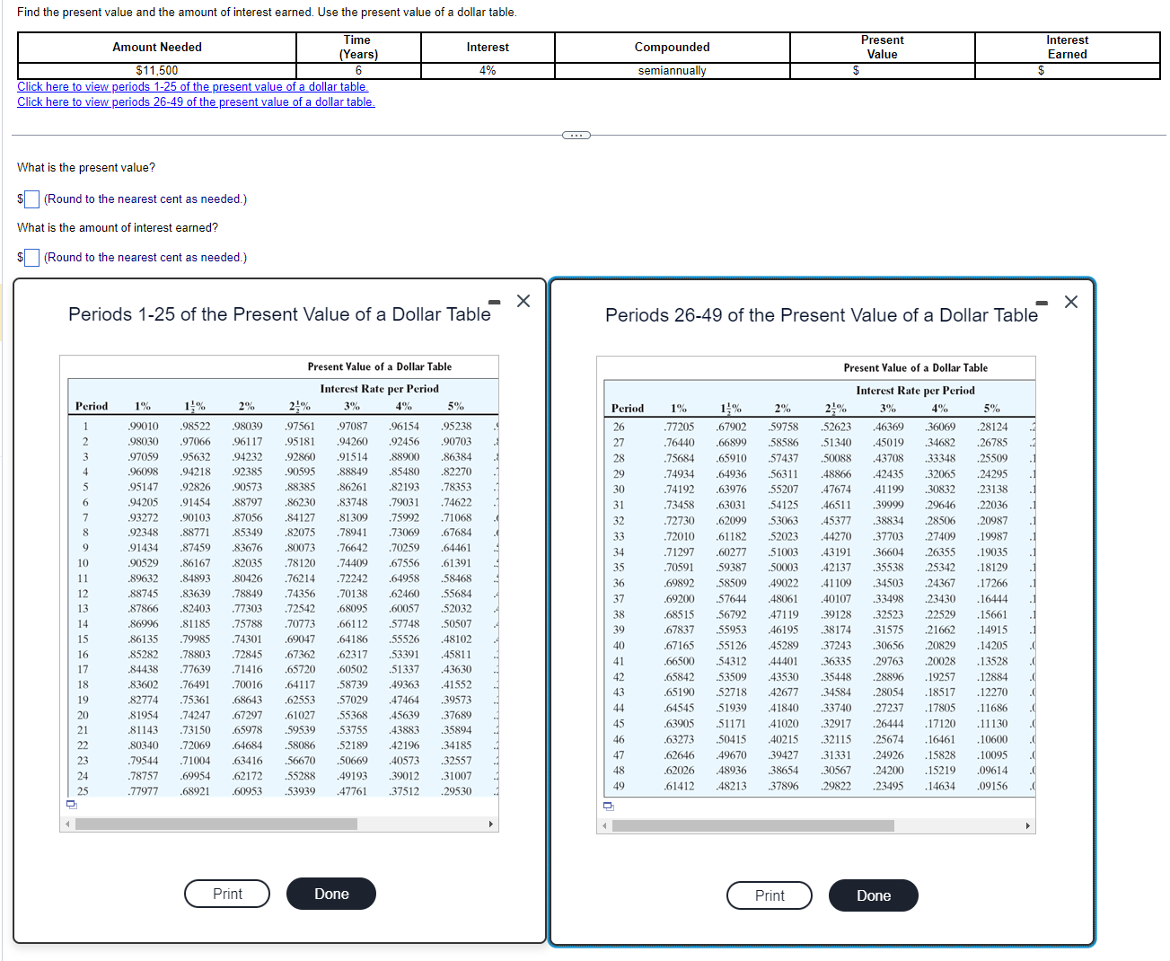 What is the present ﻿value? ﻿ $ enter your | Chegg.com