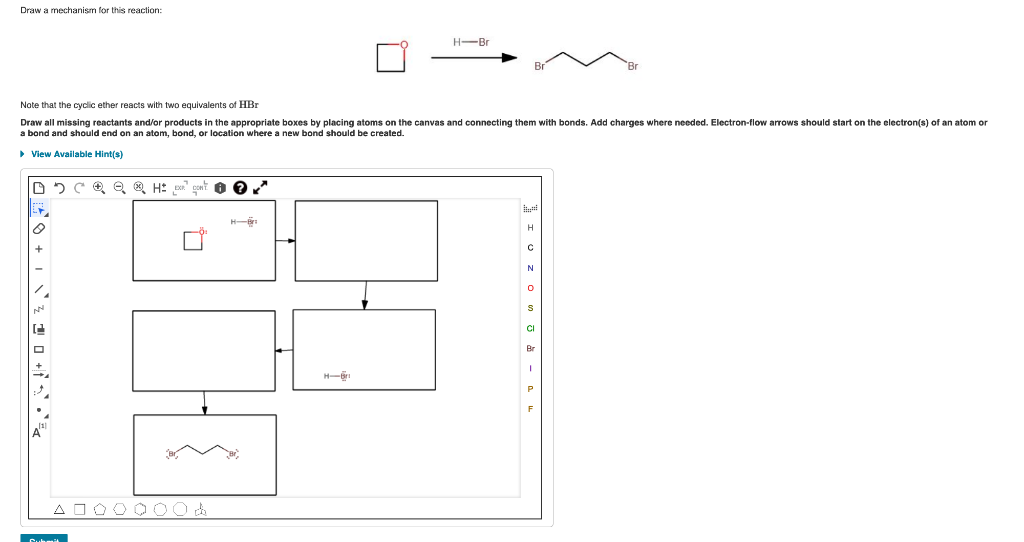 Solved Draw a mechanism for this reaction: HBO Note that the | Chegg.com