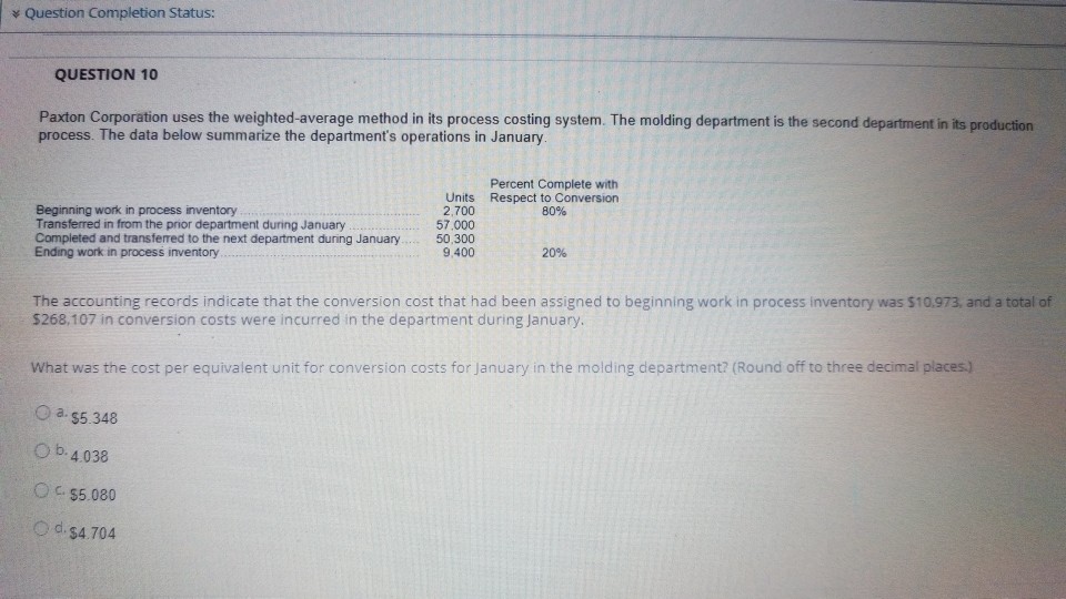 Solved v Question Completion Status: QUESTION 1 Which of the | Chegg.com Solved v Question Completion Status: QUESTION 1 Which of the | Chegg.com