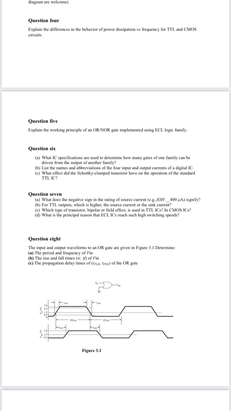 Solved Question four Explain the differences in the behavior | Chegg.com