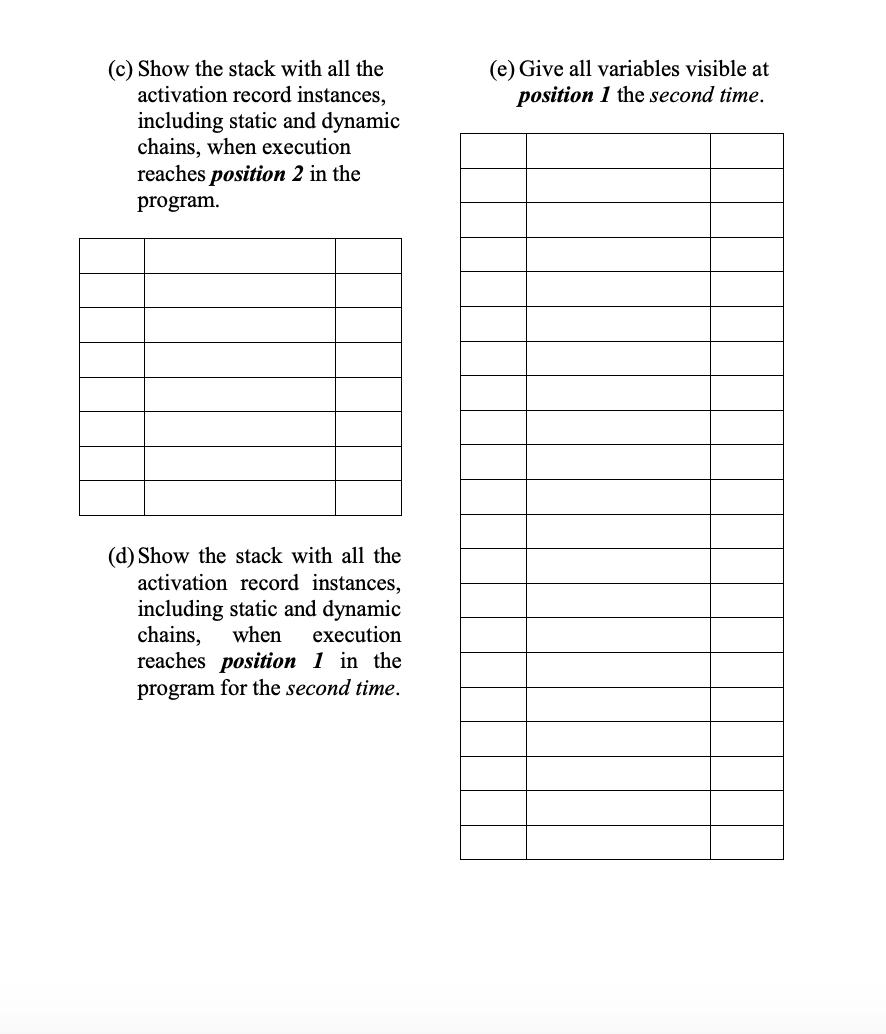 Solved Problem 9 Consider The Following Program And Assume 