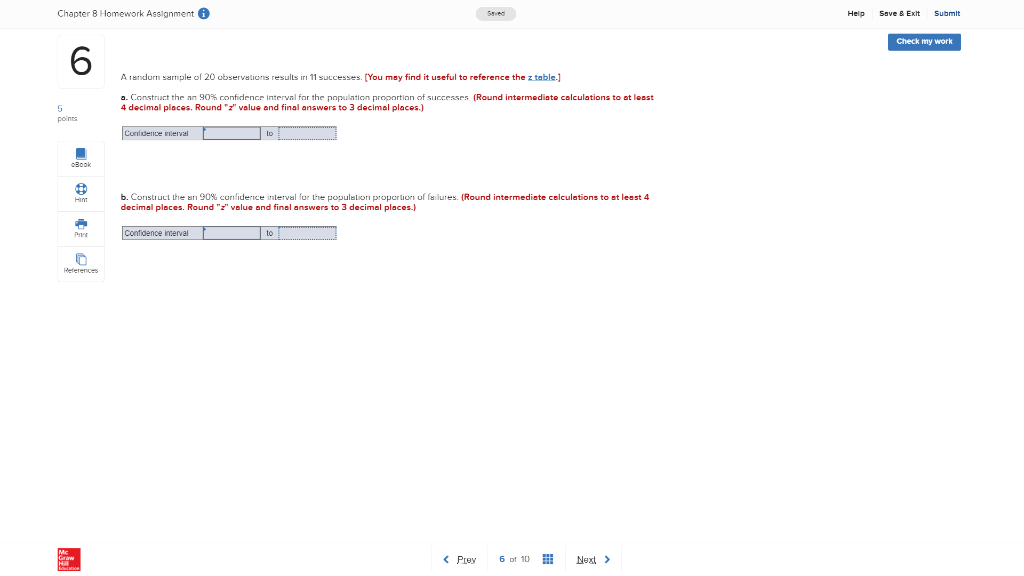 Solved Chapter 8 Homework Assignment * Help Save & Exit | Chegg.com