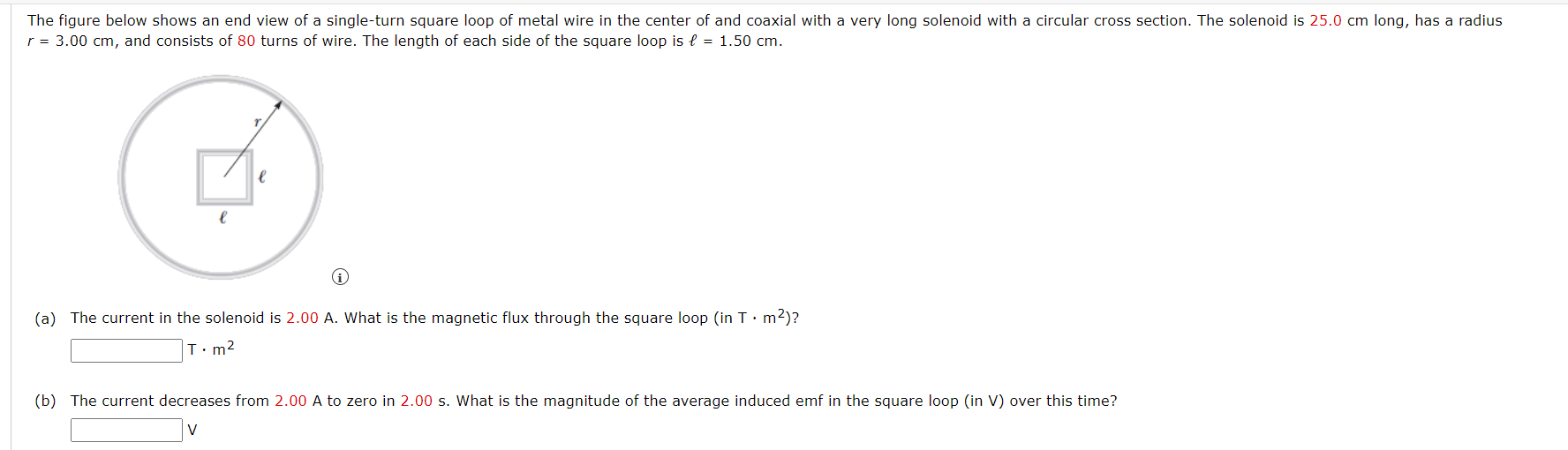 Solved The figure below shows an end view of a single-turn | Chegg.com