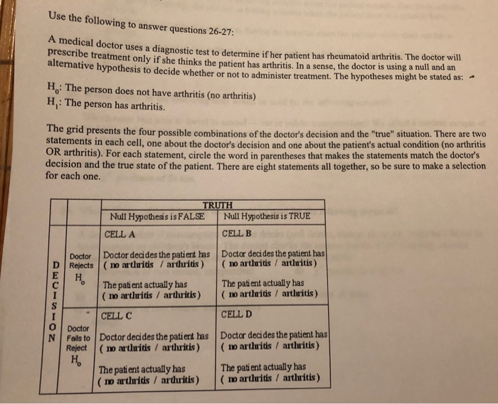 Solved Use the following to answer questions 26-27: A | Chegg.com