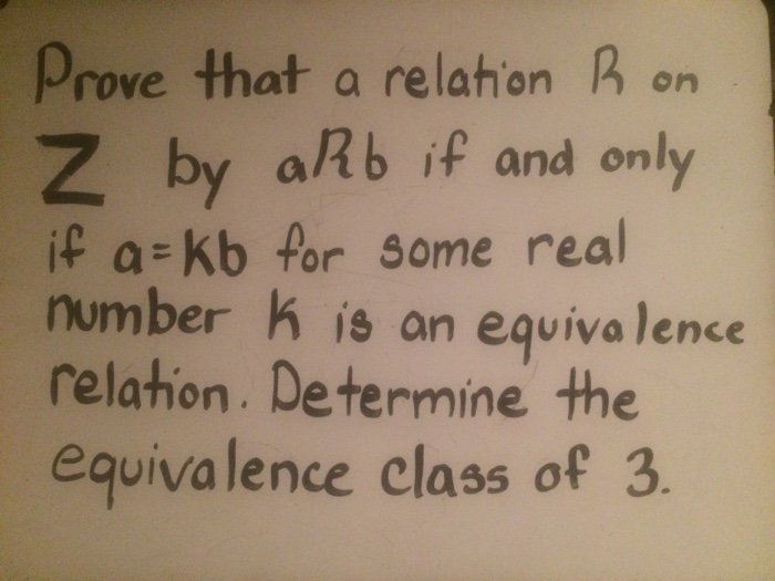 Solved Prove that a relation R on Z by aRb if and only if a | Chegg.com