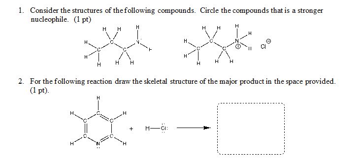 1. Consider the structures of the following | Chegg.com