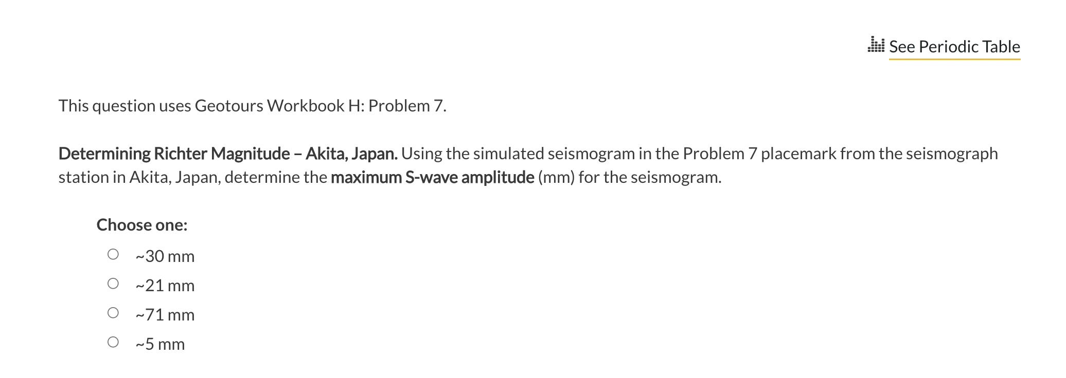 Solved This question uses Geotours Workbook H: Problem 7. | Chegg.com