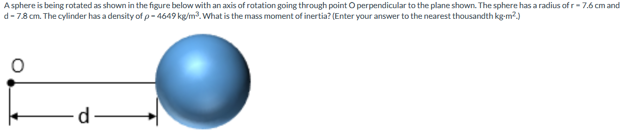 Solved A sphere is being rotated as shown in the figure | Chegg.com