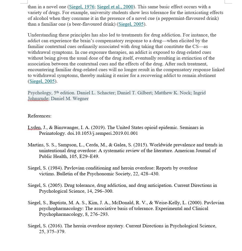 Solved The Real World Understanding Drug Overdoses All too | Chegg.com