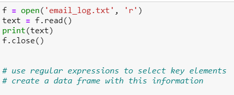 Solved # import modules import re, os import pandas as pd | Chegg.com