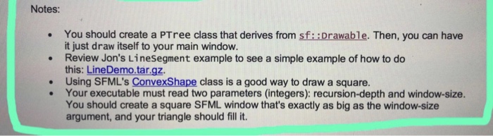 Question: Build a C++ SFML recursive Pythagoras tree | Chegg.com