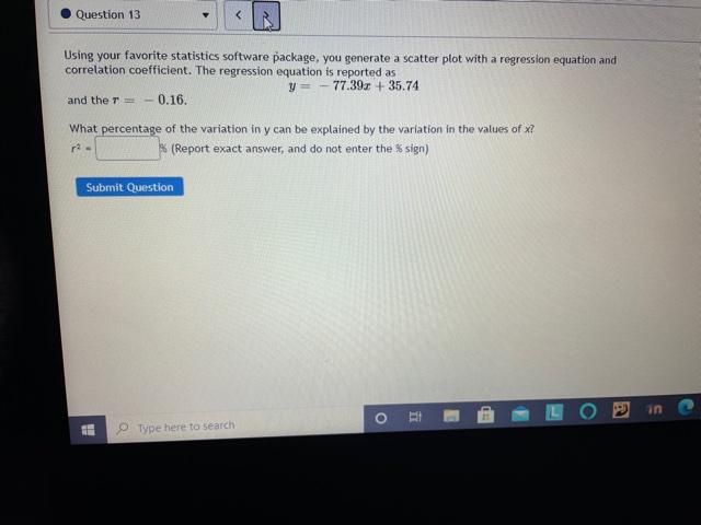 Solved Using your favorite statistics software package, you | Chegg.com