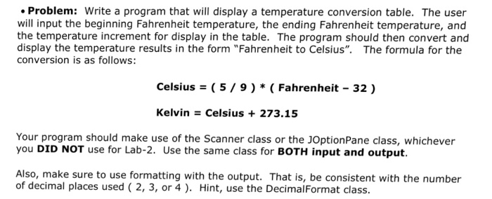 Solved Problem: Write a program that will display a | Chegg.com