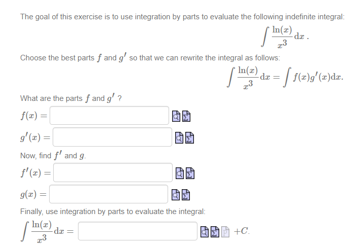 Solved -dz The goal of this exercise is to use integration | Chegg.com