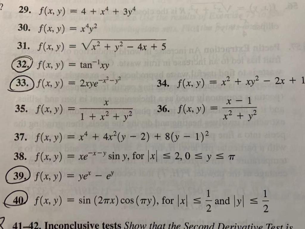 Solved 23–40. Analyzing critical points Find the critical | Chegg.com