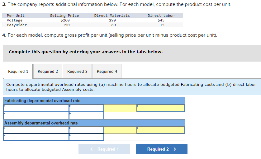Solved Problem 17-4A (Static) Using departmental overhead | Chegg.com
