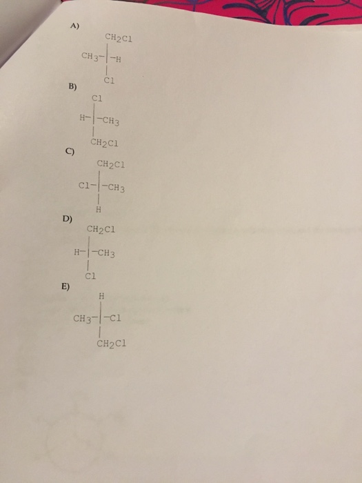 Solved A) configurational isomers B) identical compounds C) | Chegg.com