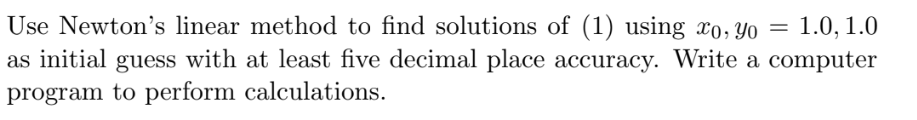 Solved 3.20 Consider system of non-linear algebraic | Chegg.com