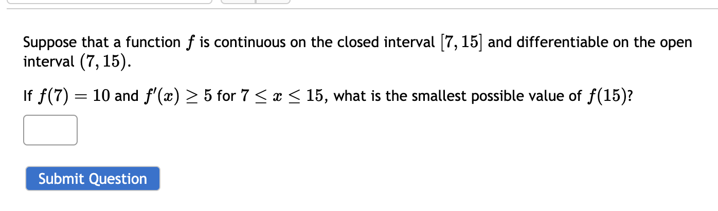 Solved Suppose that a function f is continuous on the closed | Chegg.com