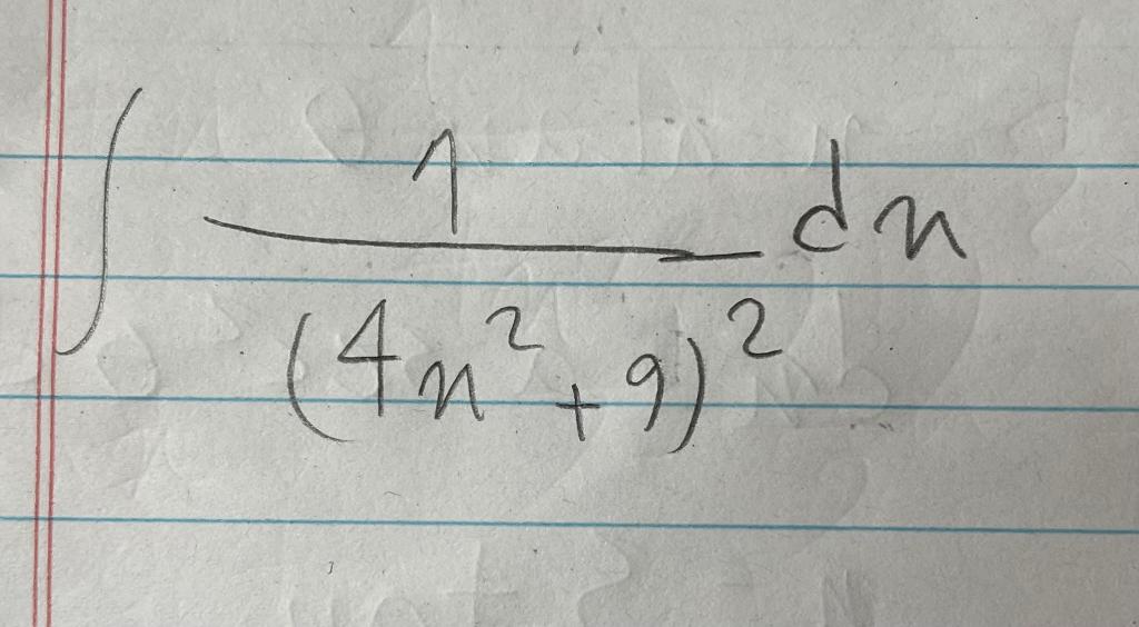 Solved (4x2+9)21dx | Chegg.com