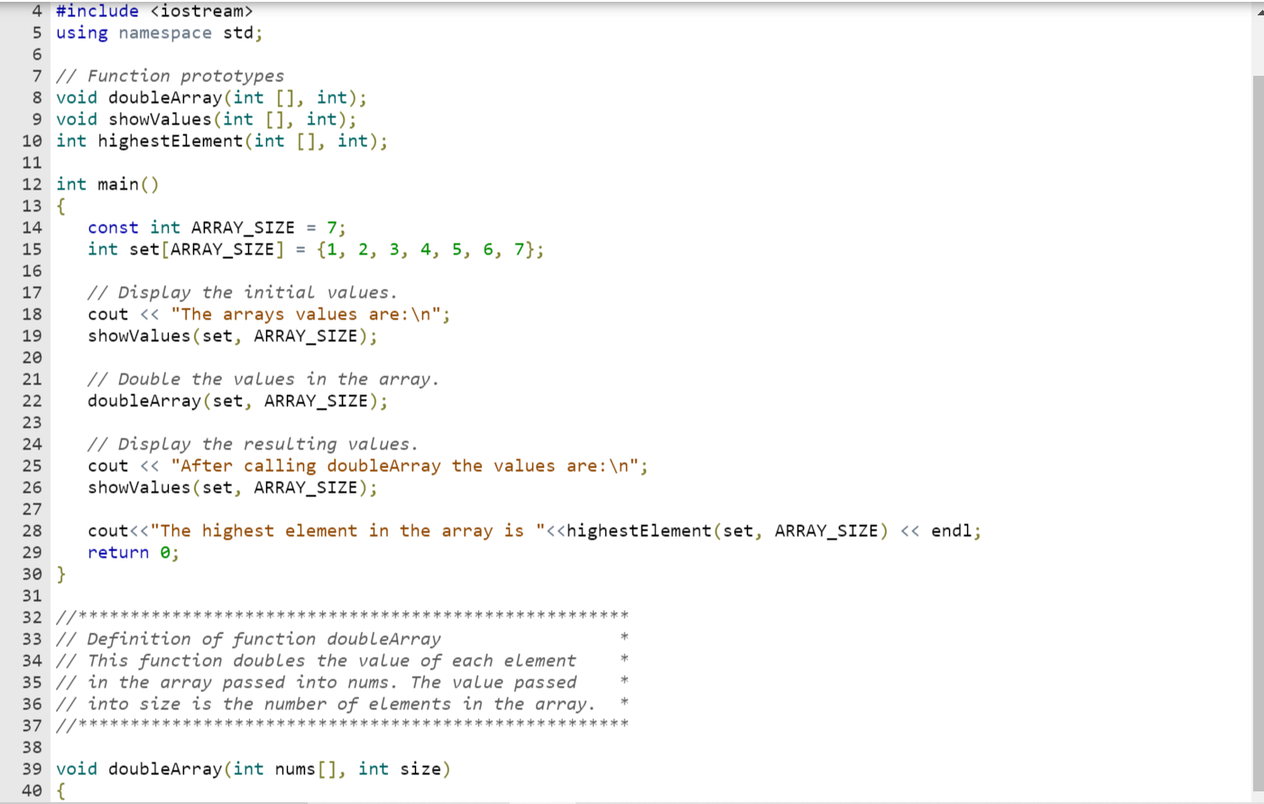 Solved What code should I write to meet this | Chegg.com