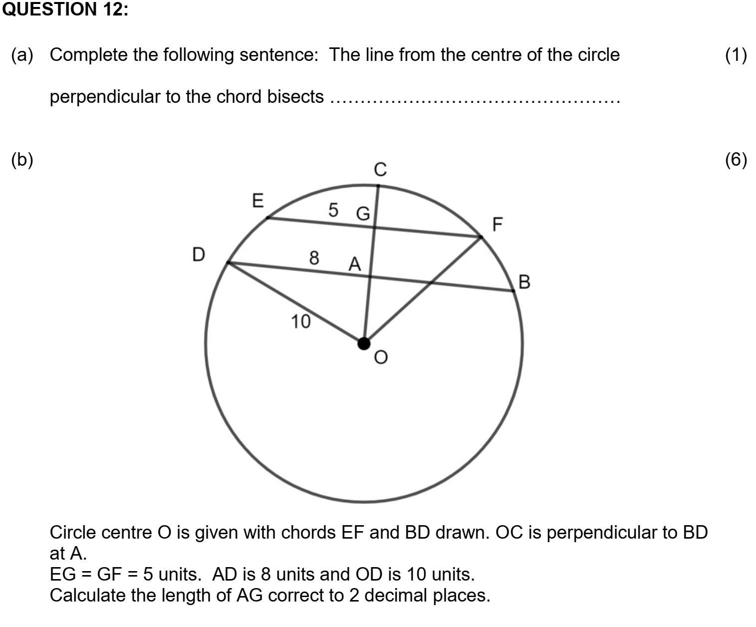 Solved (a) Complete the following sentence: The line from | Chegg.com