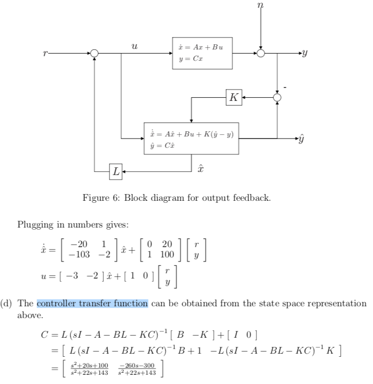From State Space Realization To Tf I Dont Understand