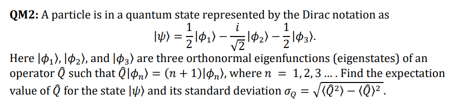 Solved A particle is in a quantum state represented by the | Chegg.com