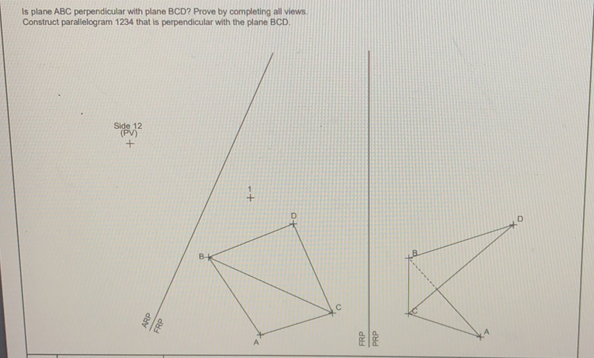Solved Is plane ABC perpendicular with plane BCD? Prove by | Chegg.com