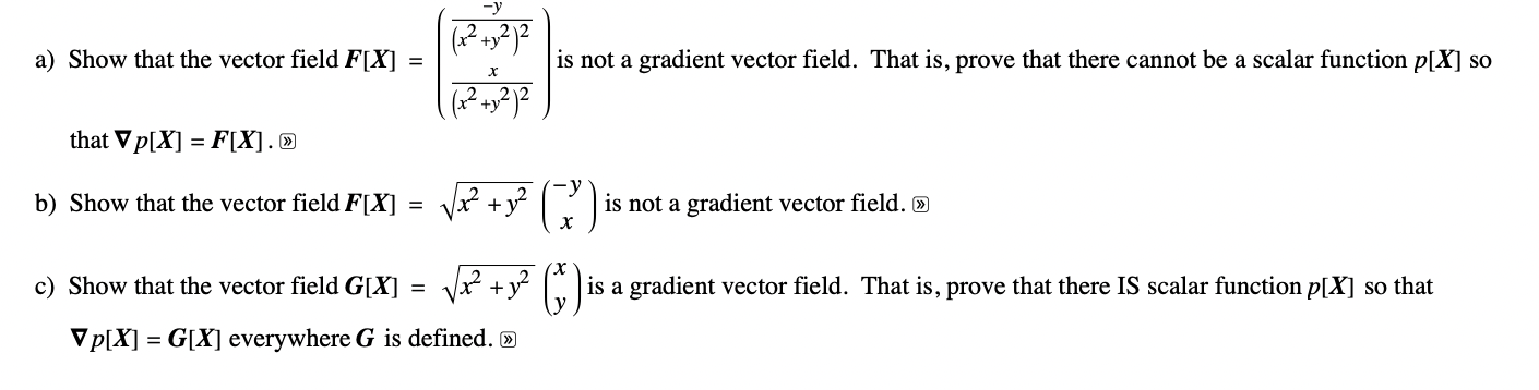 Solved a) Show that the vector field | Chegg.com