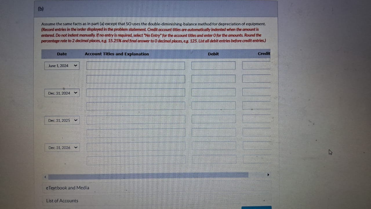 Solved Prepare all necessary journal entries for 2024, 2025, | Chegg.com
