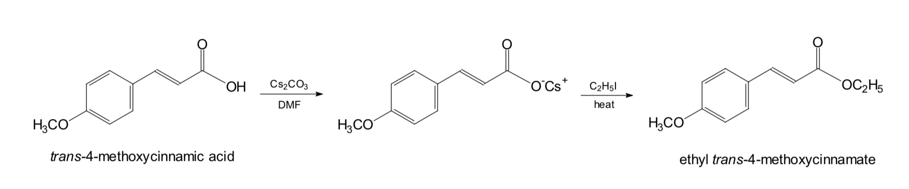 Solved SET UP•Materials :–4-methoxycinnamic acid – 600 | Chegg.com