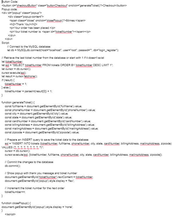Solved I need help solving this code: The goal is to allow | Chegg.com