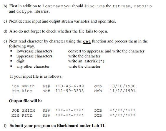 Solved b) First in addition to iostream you should \#include | Chegg.com