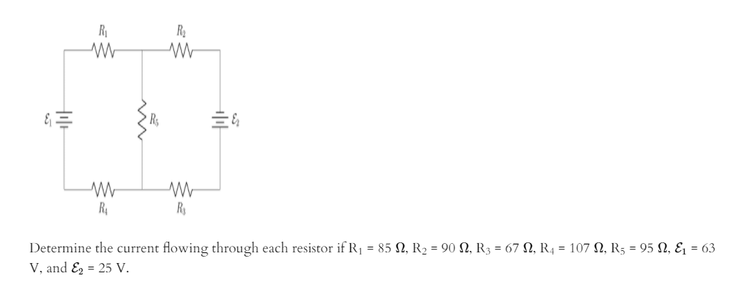Solved Find the Current through resistors R1, R2, R3, R4, | Chegg.com