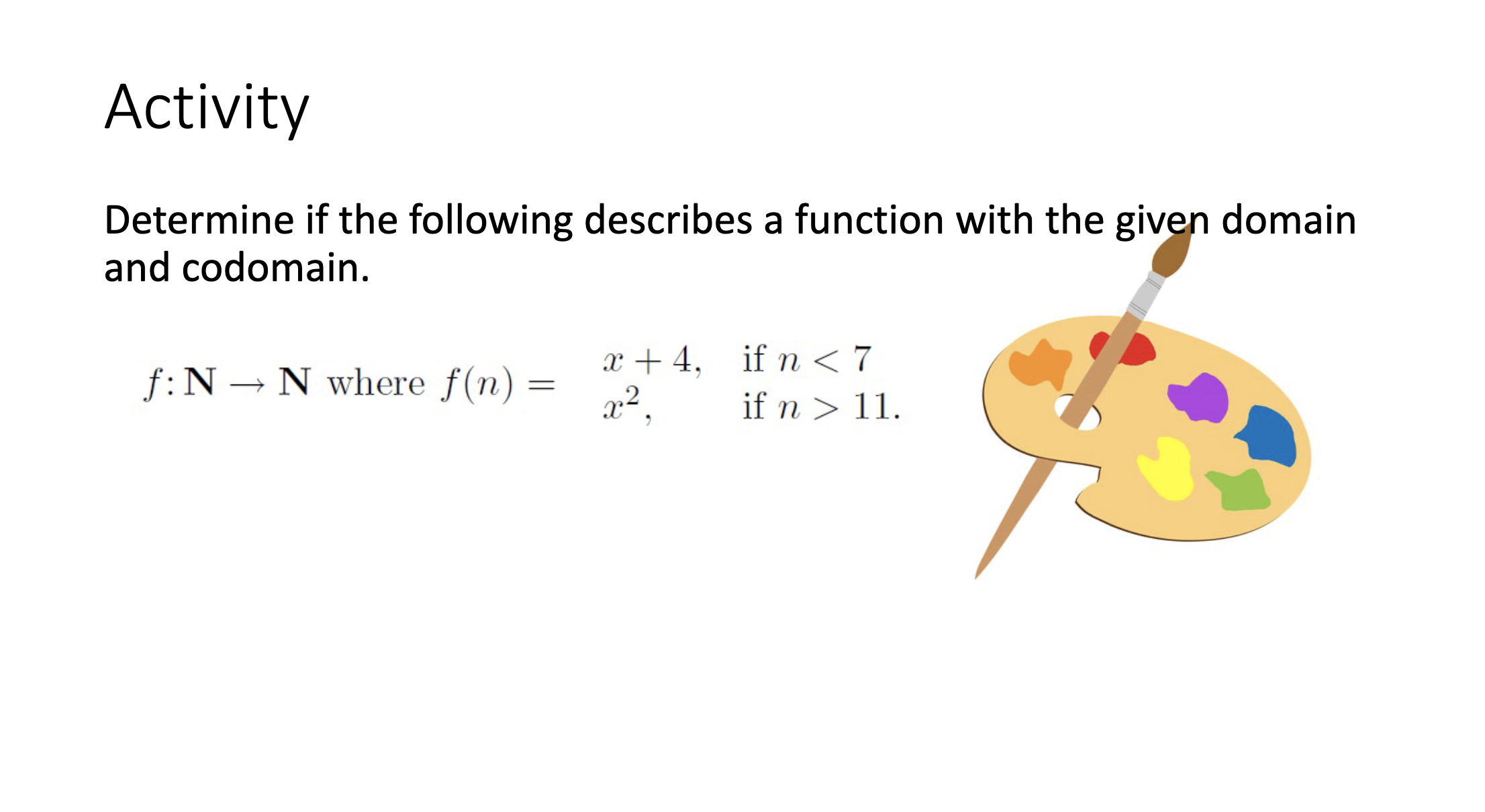 Solved Determine if the following describes a function with | Chegg.com