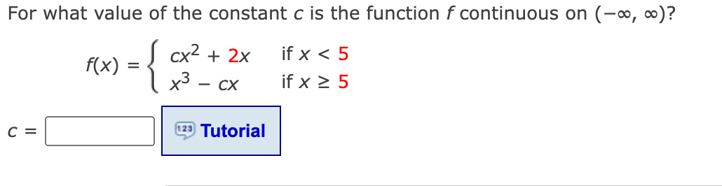Solved For what value of the constant c is the function f | Chegg.com Solved For what value of the constant c is the function f | Chegg.com