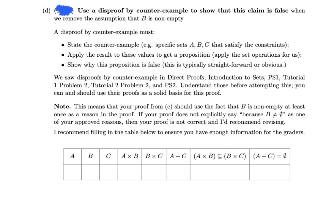 Solved aim. Let B be a non-empty set. If (A×B)⊆(B×C) then | Chegg.com