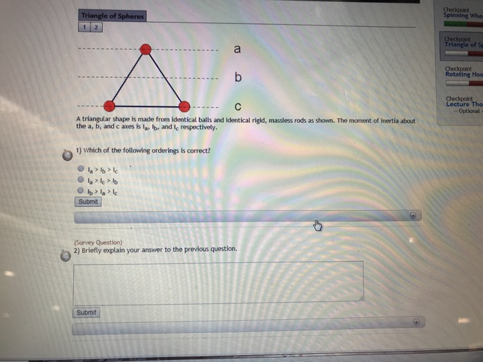 Solved nning Whe Checkpoint Triangle of Sp Checkpoint | Chegg.com